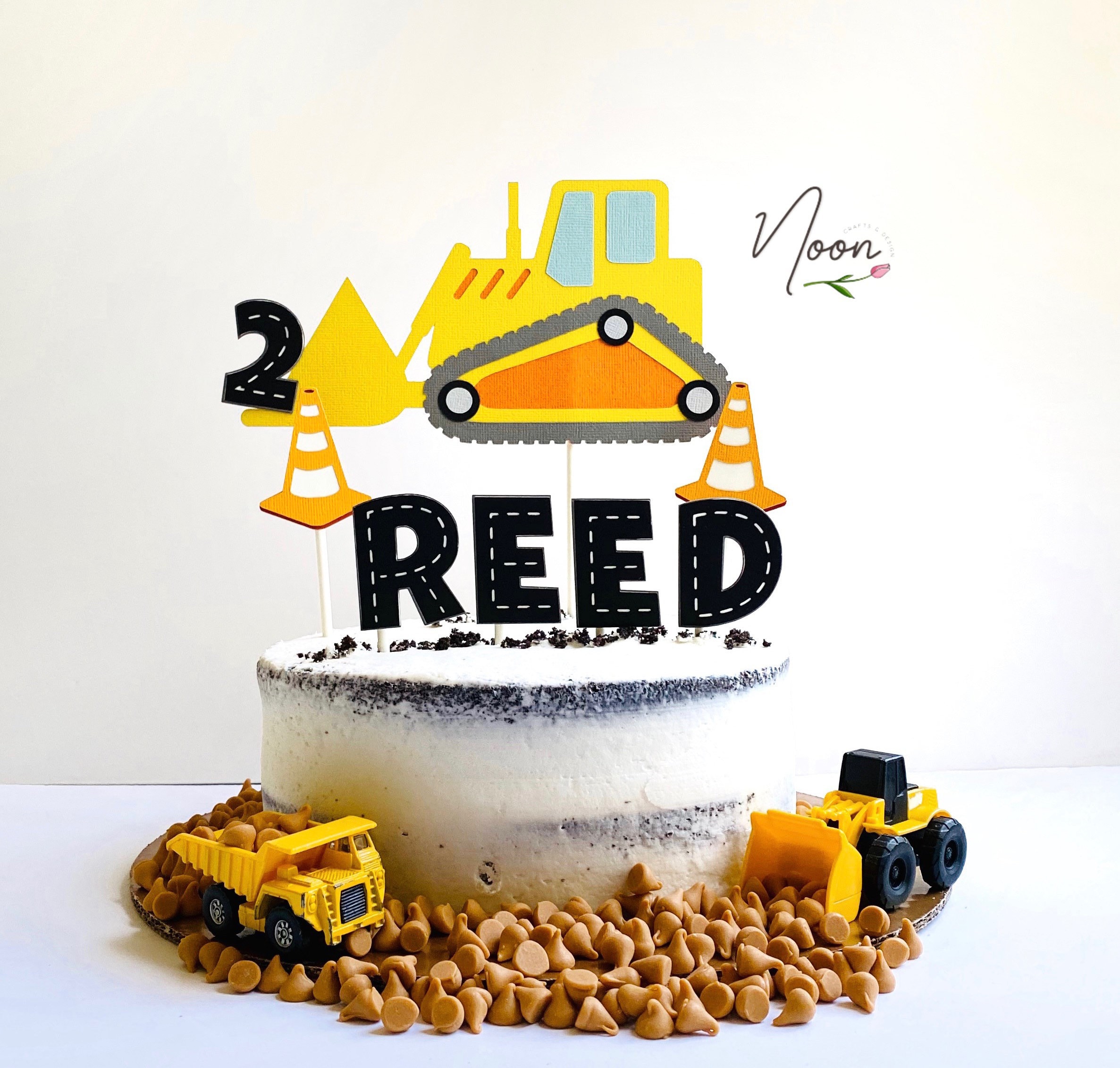 Bulldozer Cake Topper Construction Cake Toppers Personalized - Etsy