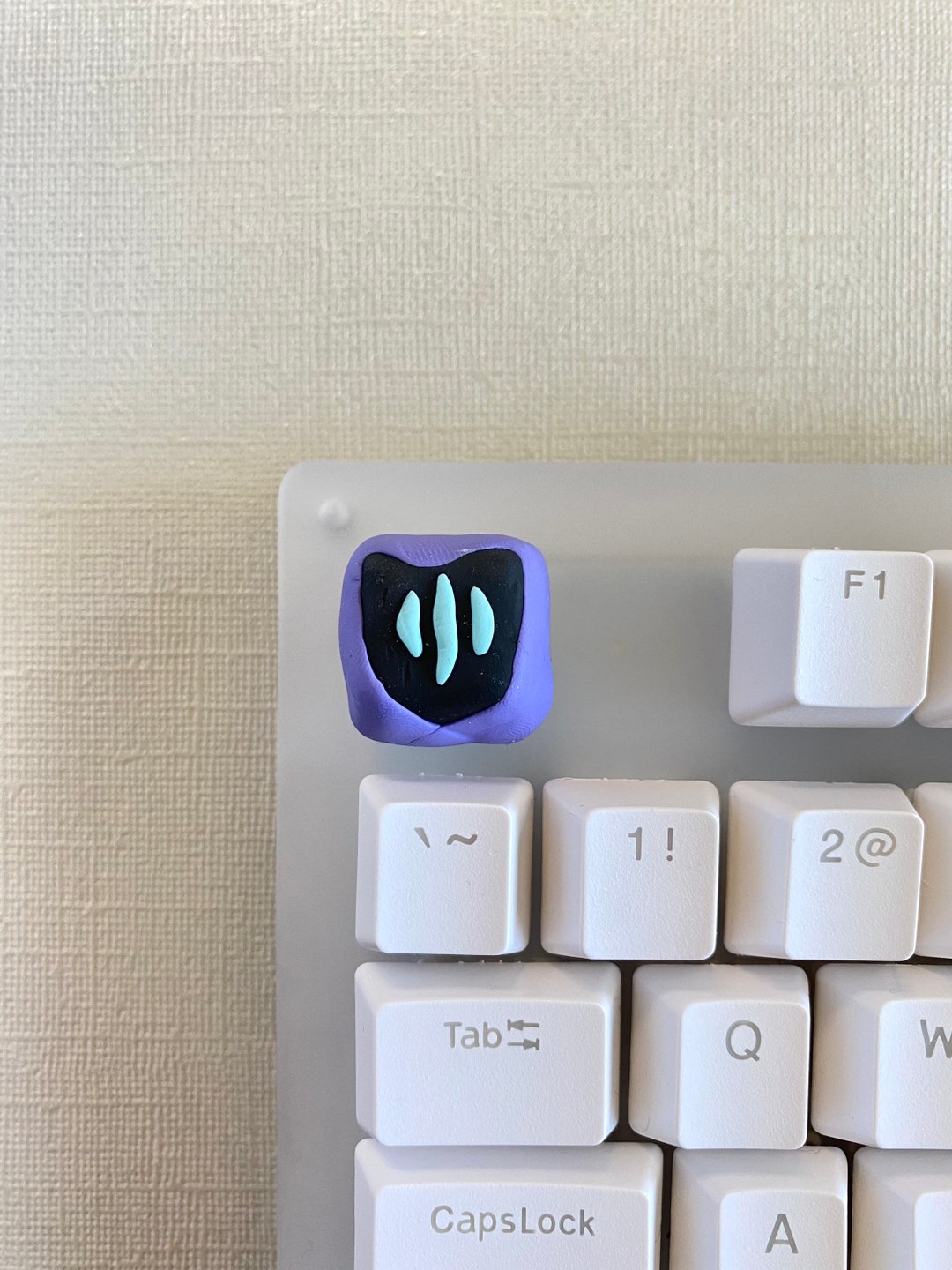 Killer Gamer Agent Artisan Kawaii Key Cap | Keebs | Cute Keycaps | Clay ...