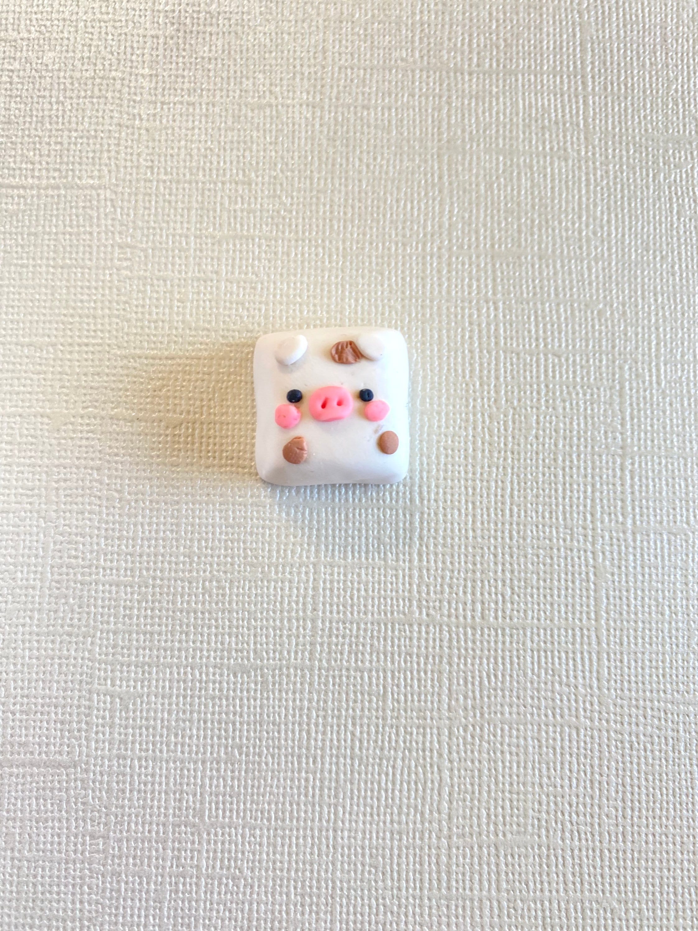 Soft Cow Cottage Core Kawaii Key Cap | Keebs | Cute Keycaps | Clay ...