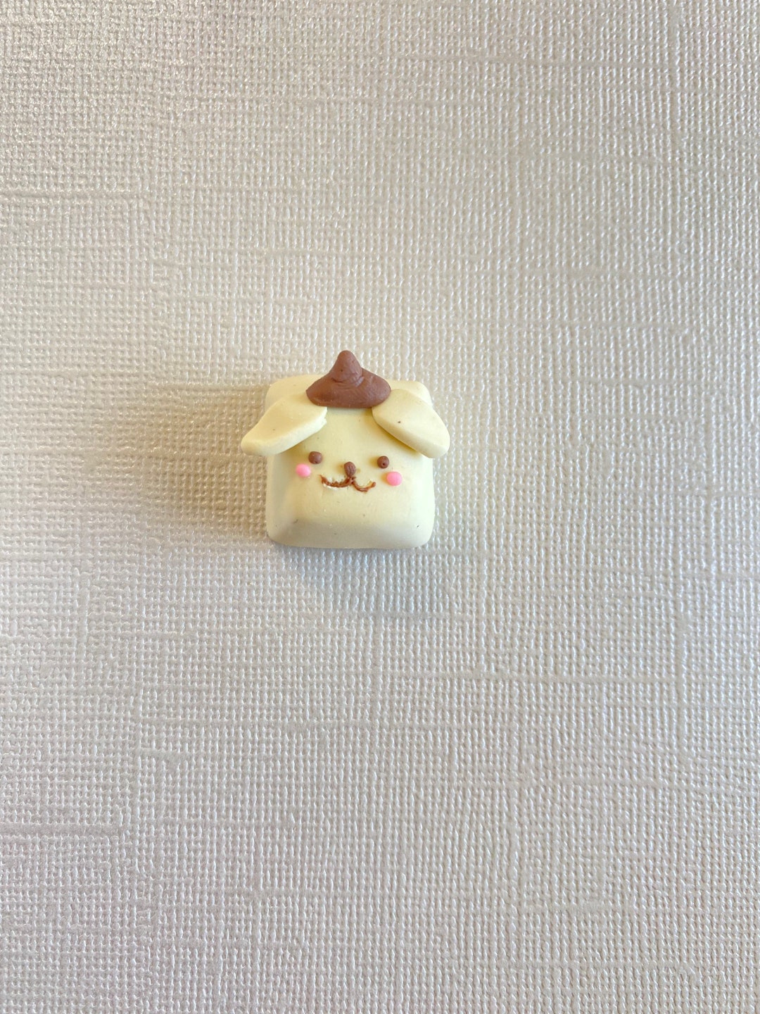 Purin Pudding Daisy Kawaii Key Cap | Keebs | Cute Keycaps | Clay ...