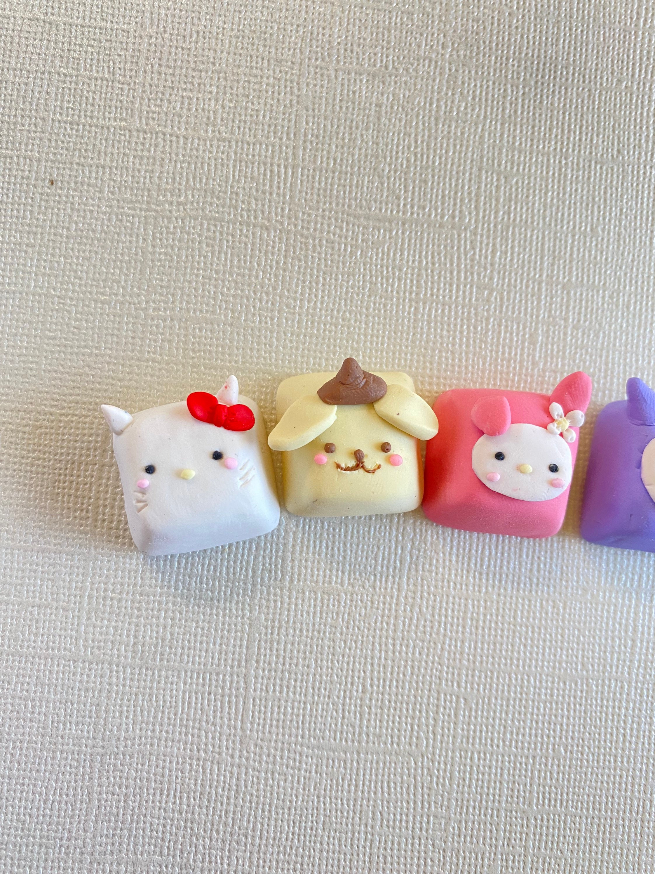 Cute Red Bow Tie Cat Artisan Kawaii Key Cap | Keebs | Cute Keycaps ...