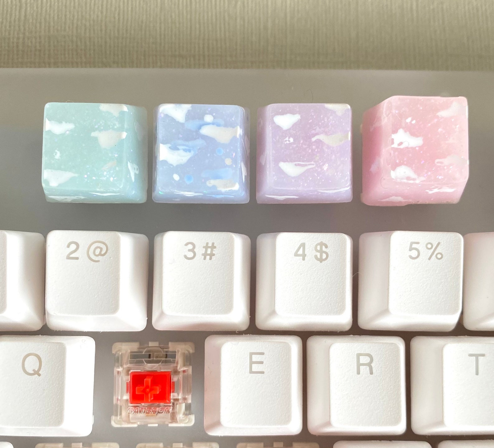 Dreamy Pastel Clouds Artisan Kawaii Key Cap Keebs Cute - Etsy