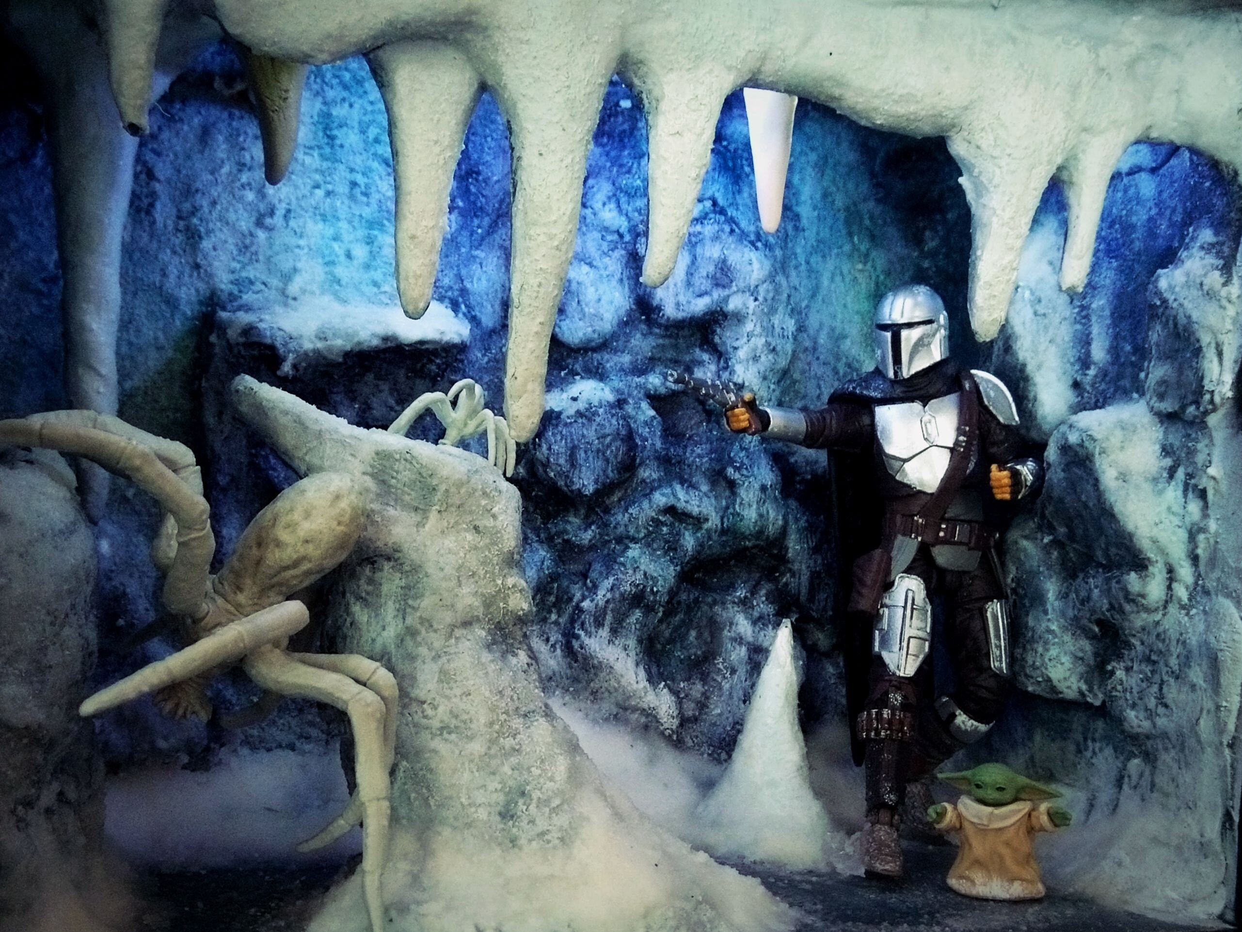 Star Wars Ice Cave Diorama Display Box for 3.75 10cm Action Figures ...