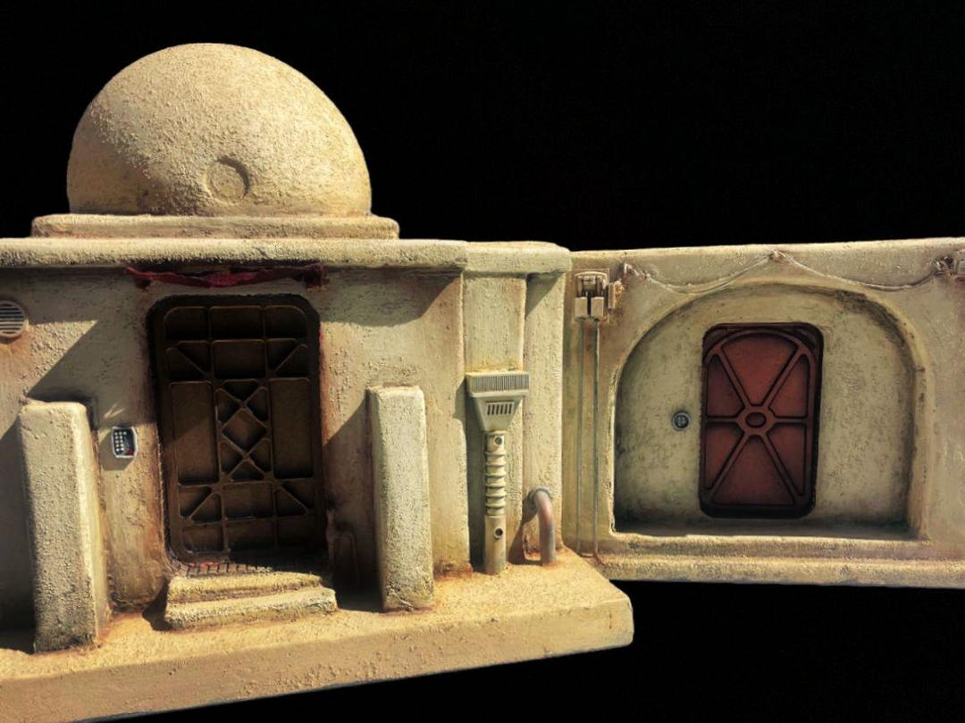 Star Wars Diorama, Tatooine Buildings for 1/12 Scale (6 Inch) Action ...