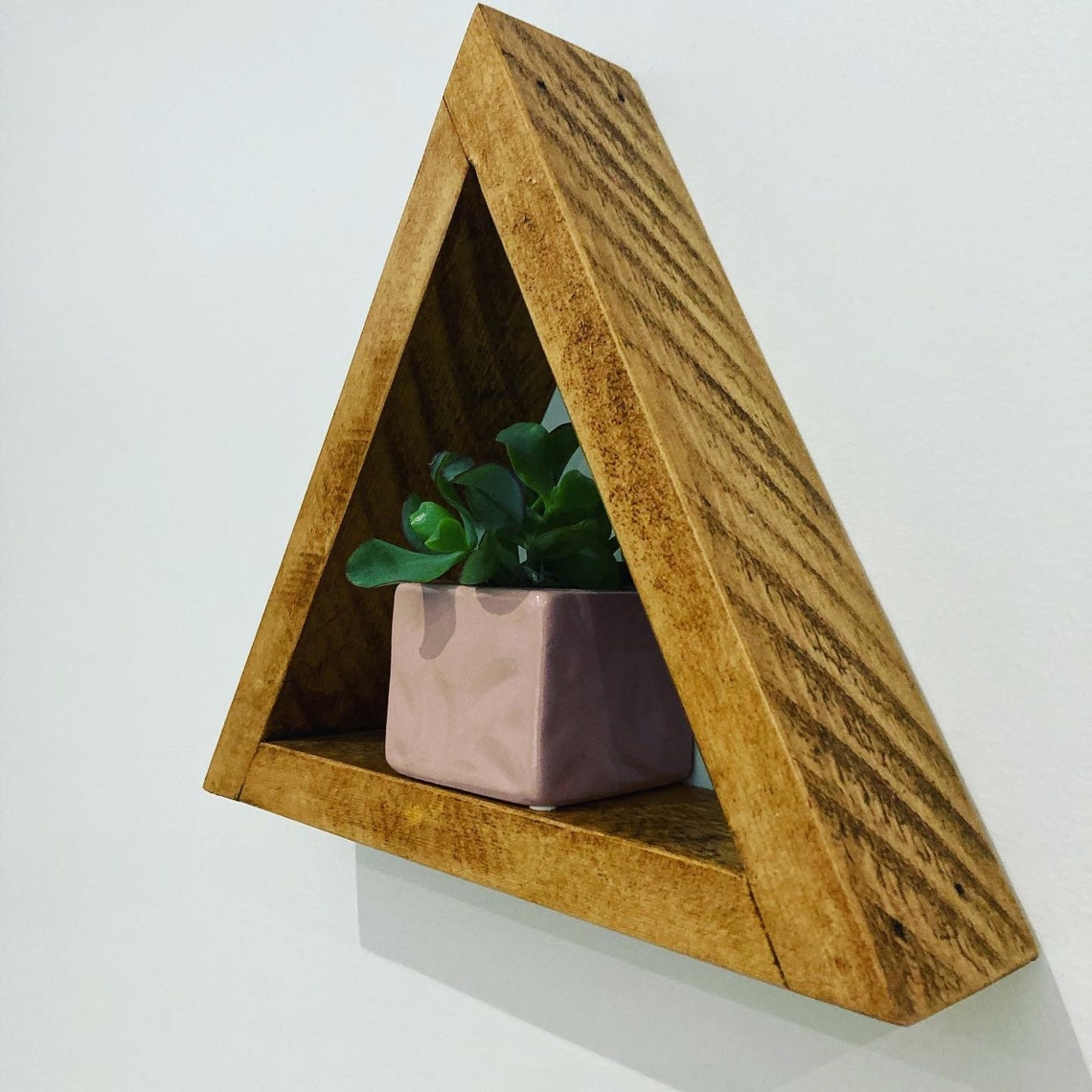 Triangle Shelves Pyramid Shelves Wooden Triangle Shelves - Etsy UK