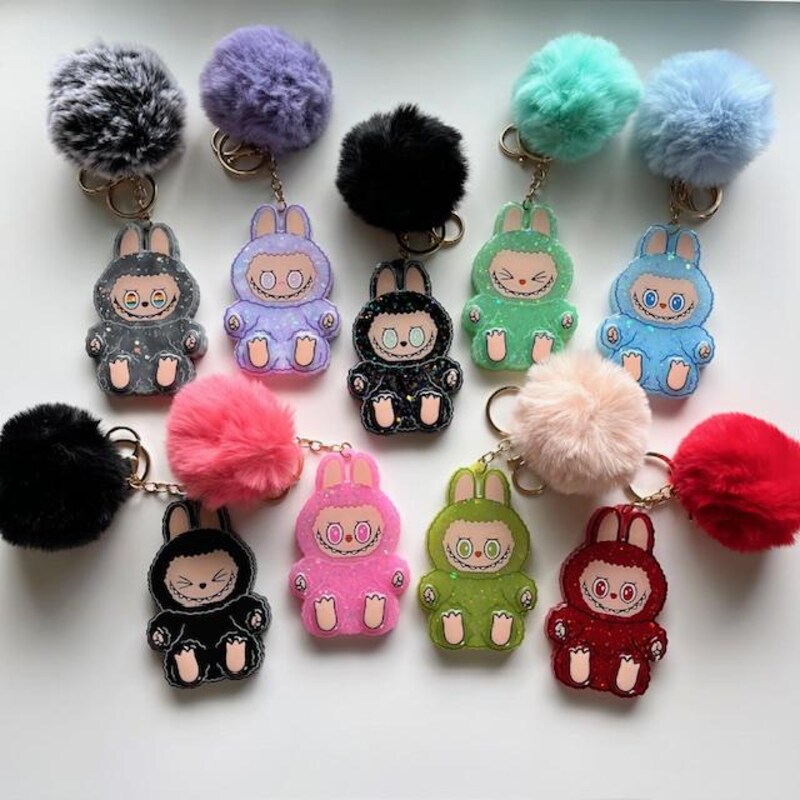 Labubu Authentic Custom Keychain - Etsy