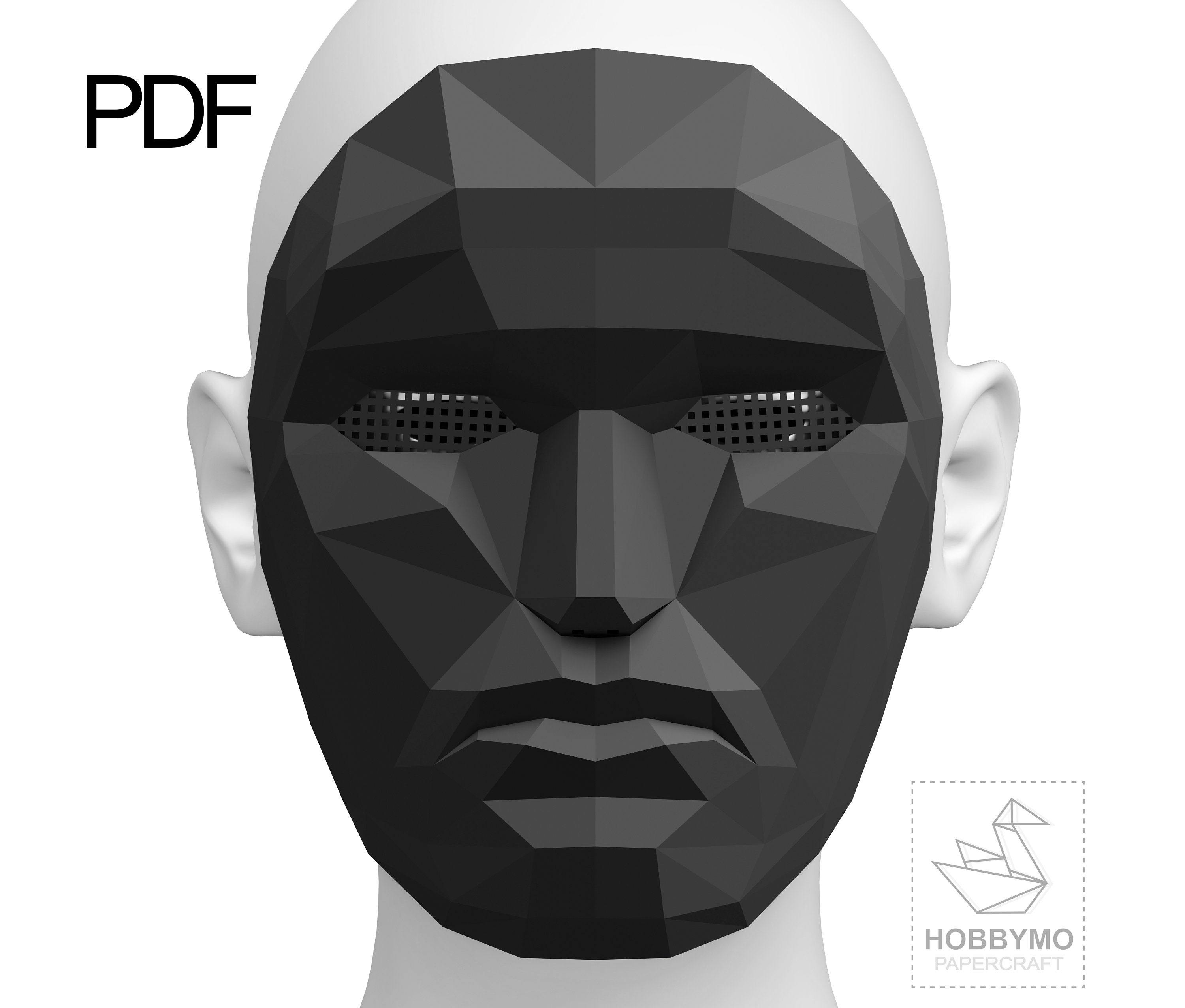DIY Frontman Mask printable Pdf Template. Mask for Mafia | Etsy
