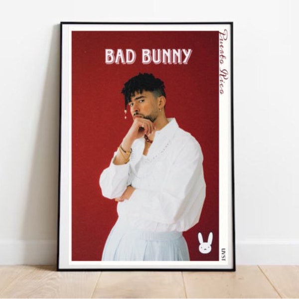 Bad Bunny Poster - Etsy