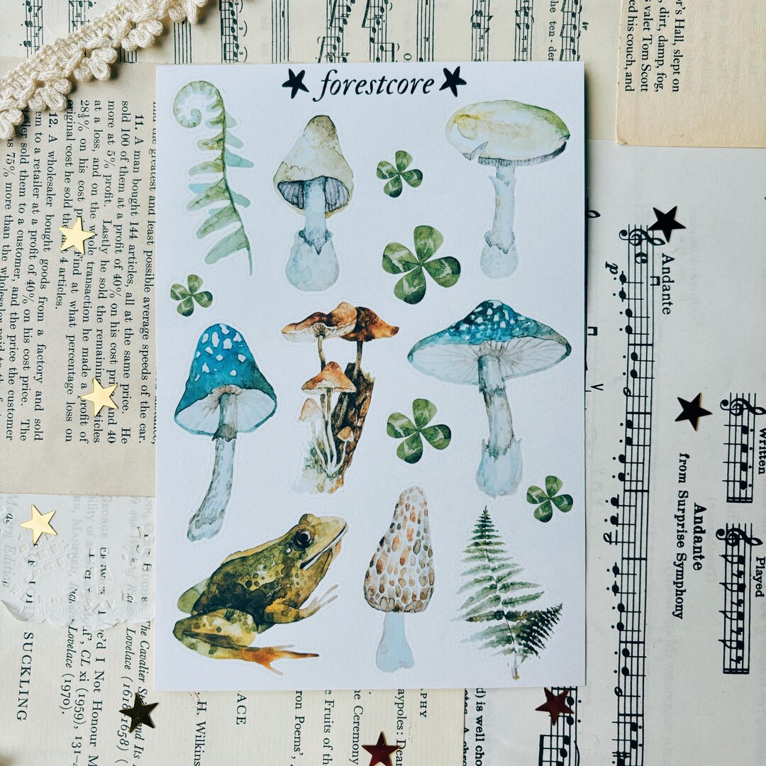 Forestcore Sticker Sheet - Etsy