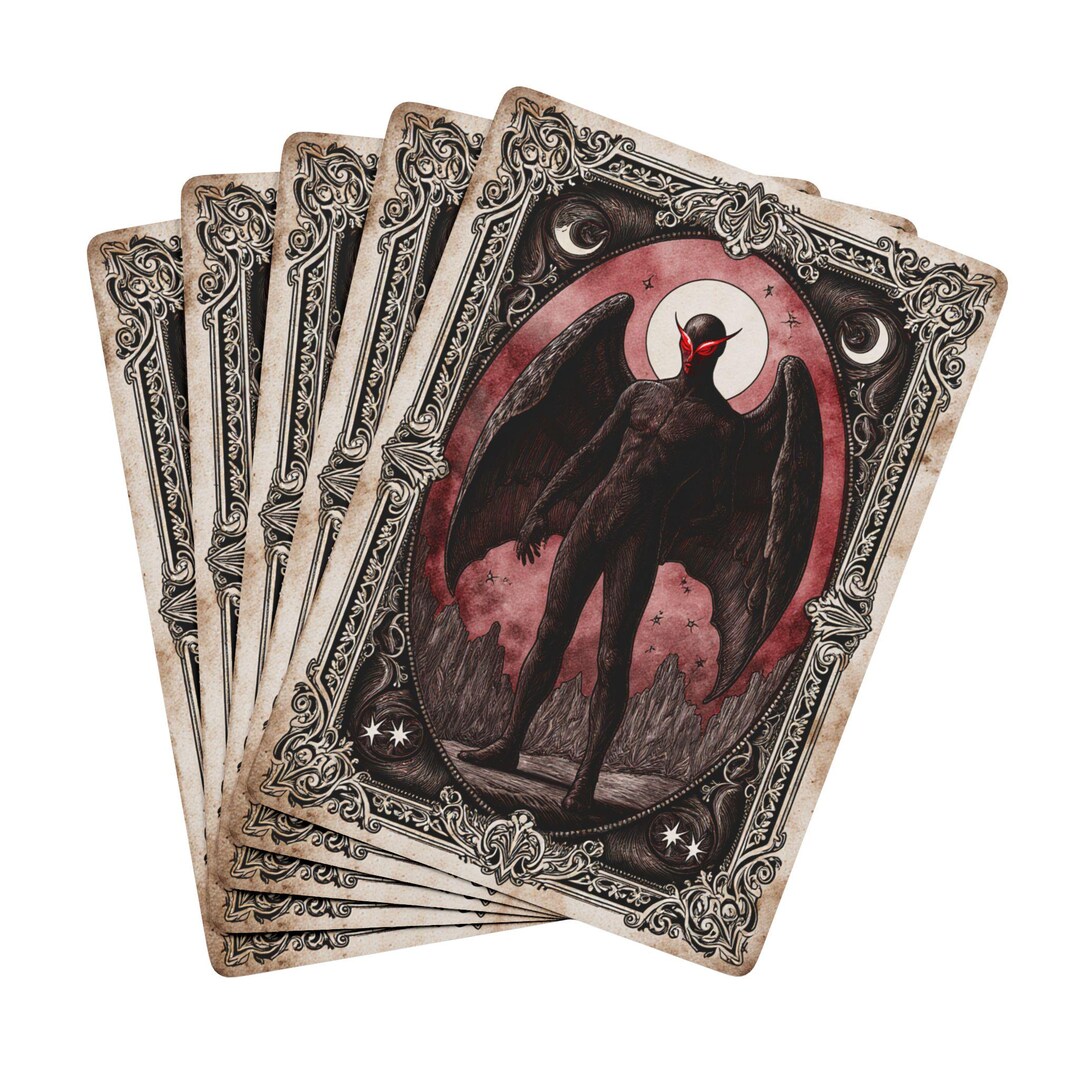 Mothman Playing Cards: West Virginia Cryptid Deck, Poker Size - Etsy