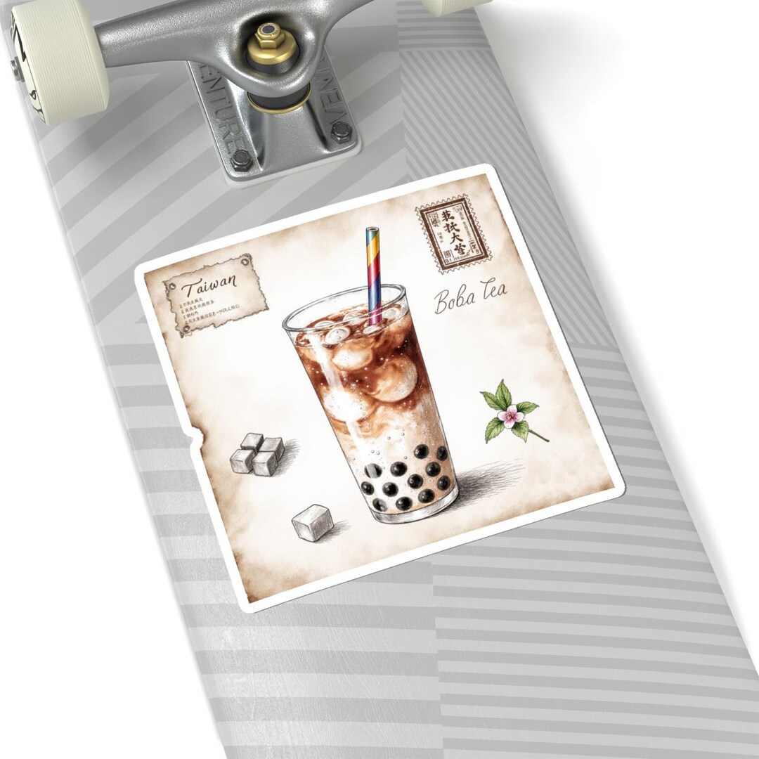 Boba Tea Kiss-cut Stickers | Cute Drink Decals for Laptops ...