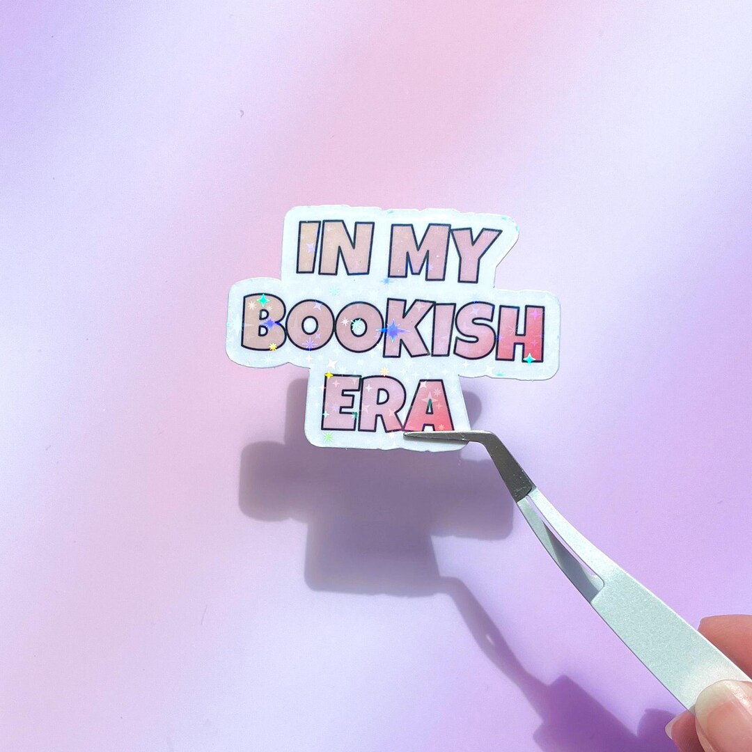 In My Bookish Era Sparkly Sticker, Book Lovers Decal for Laptop, Phone ...