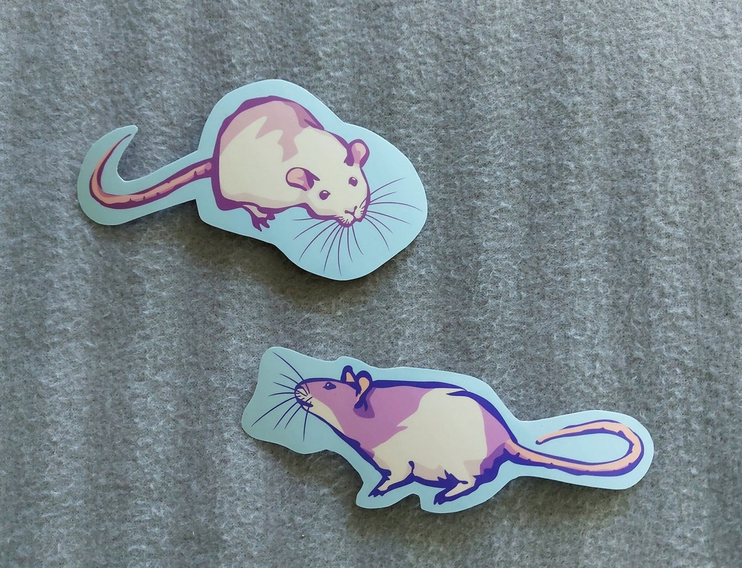 Vinyl Stickers - Fancy Rats - Cute Ratties - Water-resistant - Etsy