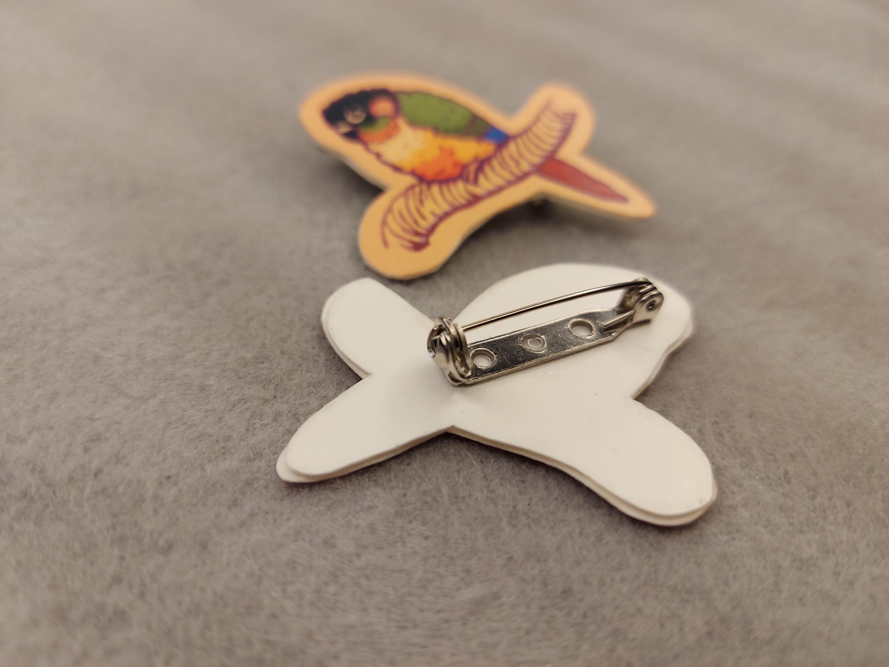 Green Cheek Conure Pin/badge/brooch - Customizable - Handmade - Etsy