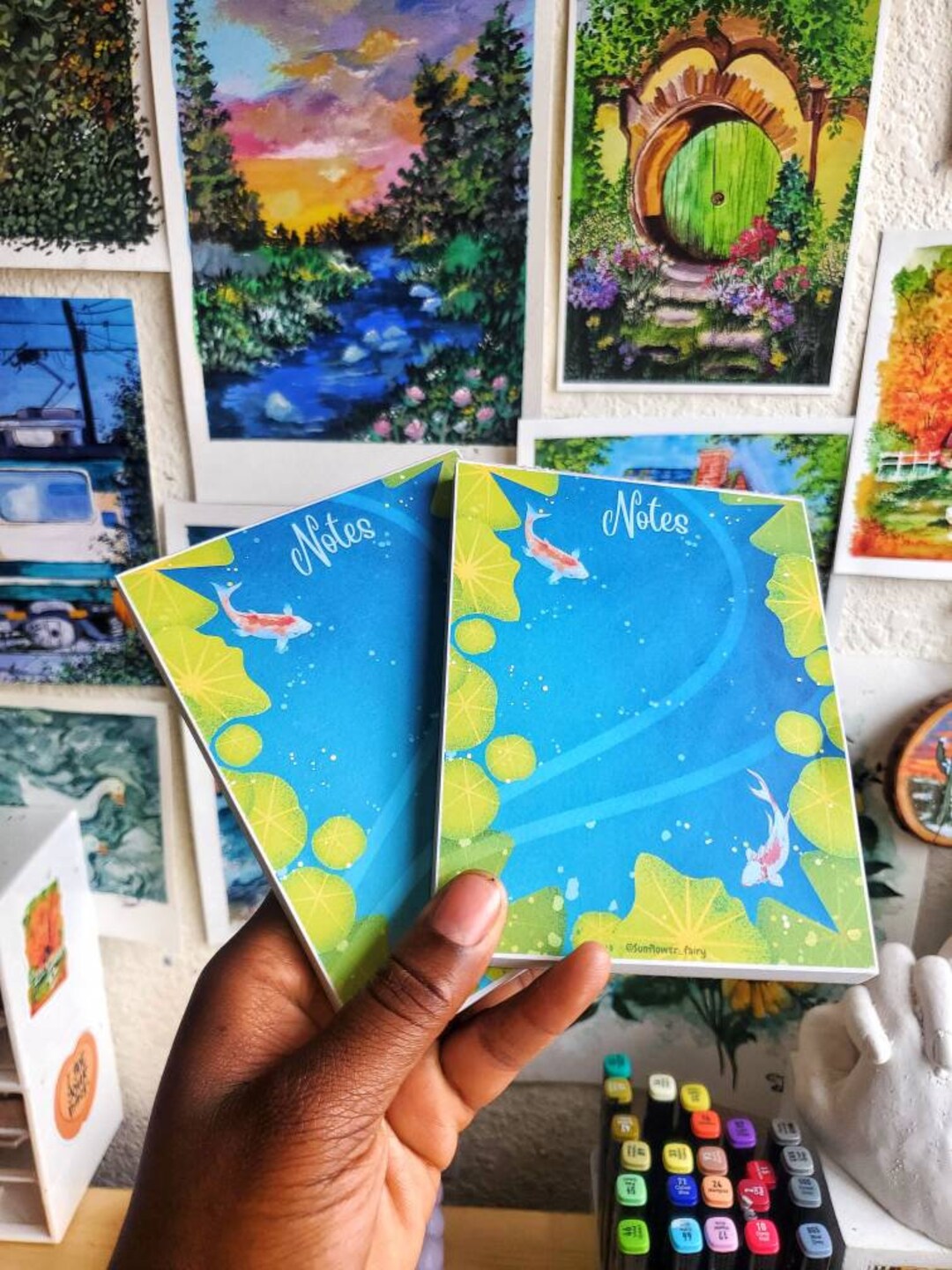 Koi Fish Notepad, Cute Memo Notepad, Cute Gift, - Etsy