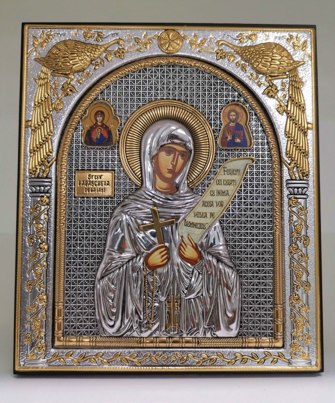 Saint Paraskeva of Iasi Silver Christian Orthodox Icon / Greek ...