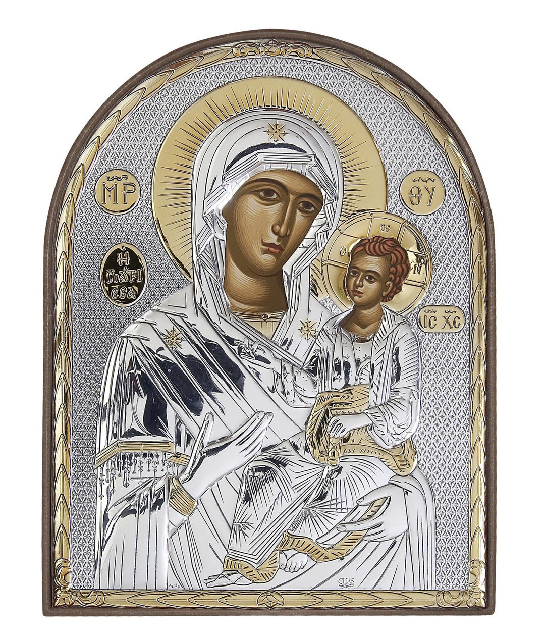 Virgin Mary the Healer Giatrissa Byzantine Silver Christian Orthodox ...
