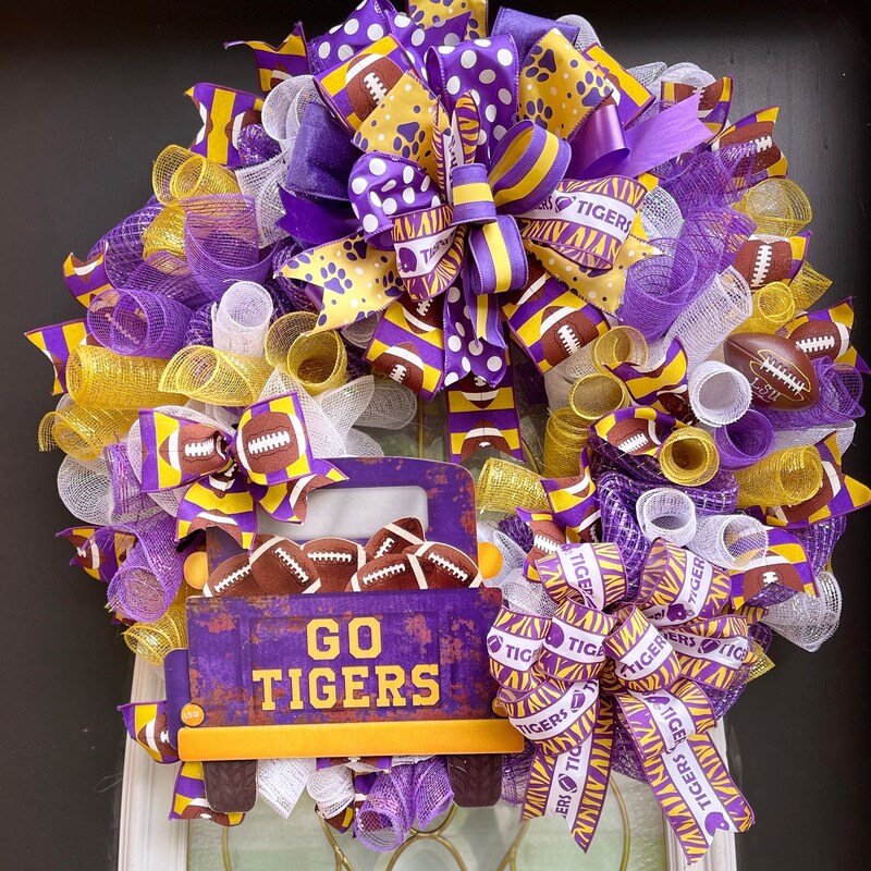 Lsu Wreath - Etsy