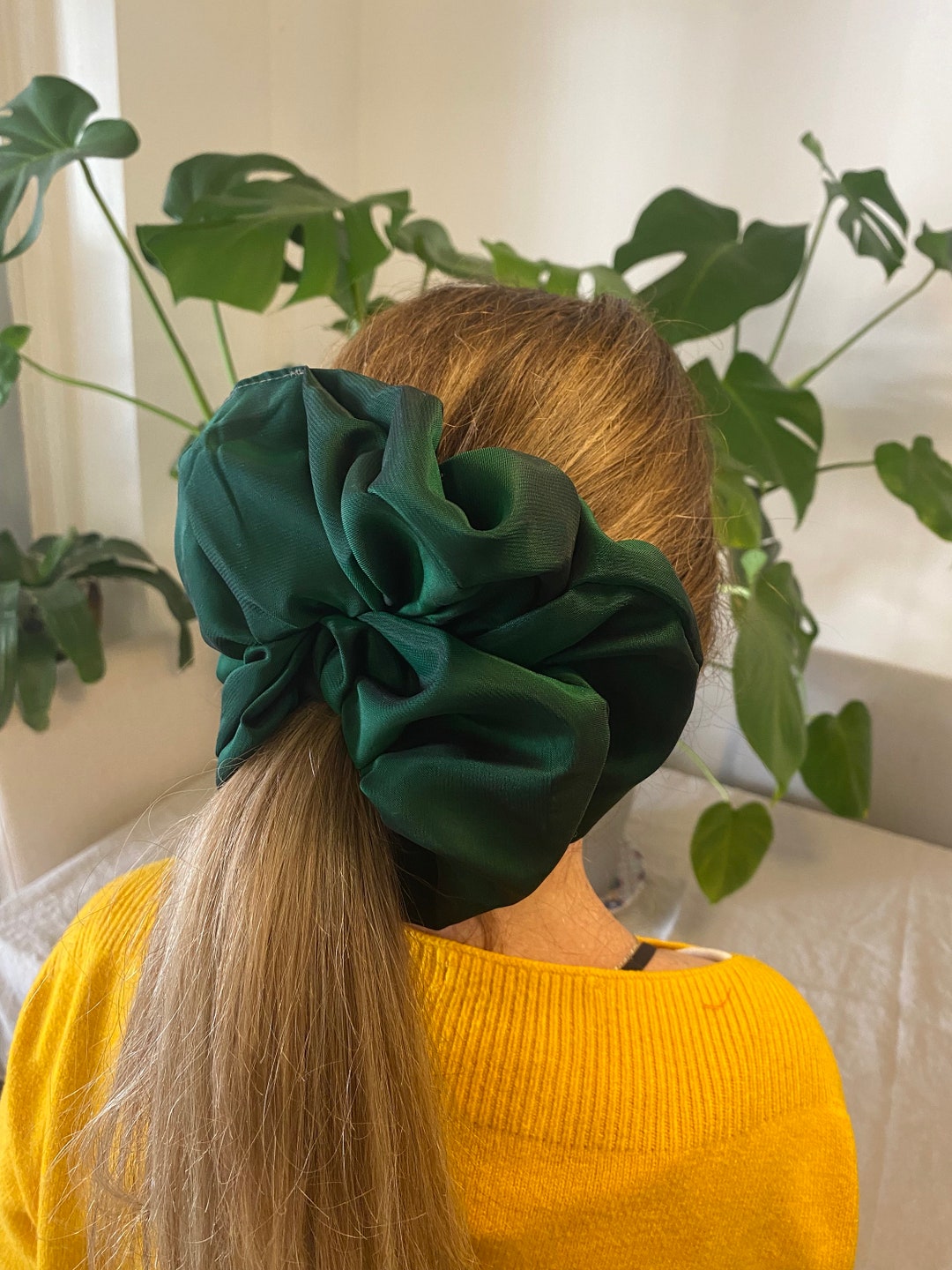 Giant Scrunchie in an Forest Green Colour Great for Thick Hair XXL or ...