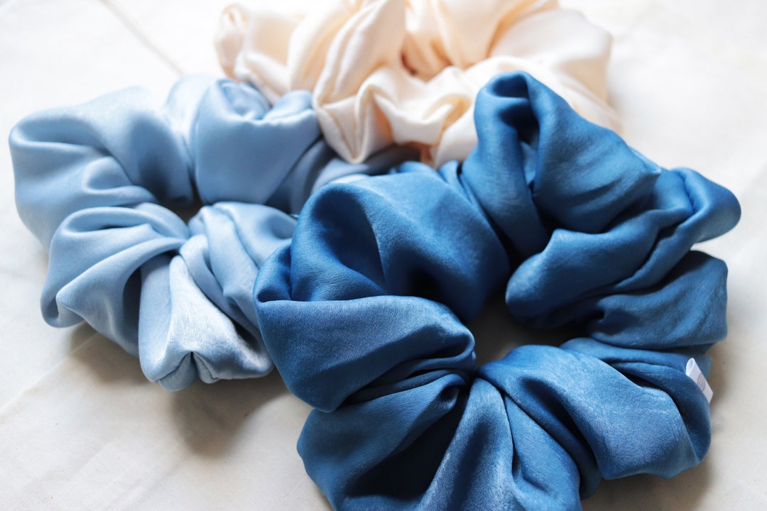 Silky Velvet Giant Scrunchie - Great for Thick Hair - XXL Scrunchie ...