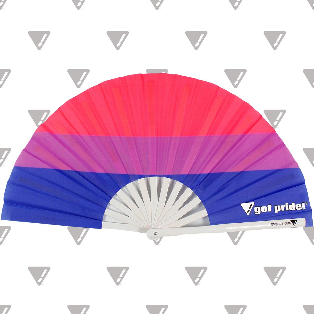 Bisexual Pride Flag Clacking Premium Chinese Bamboo Folding - Etsy