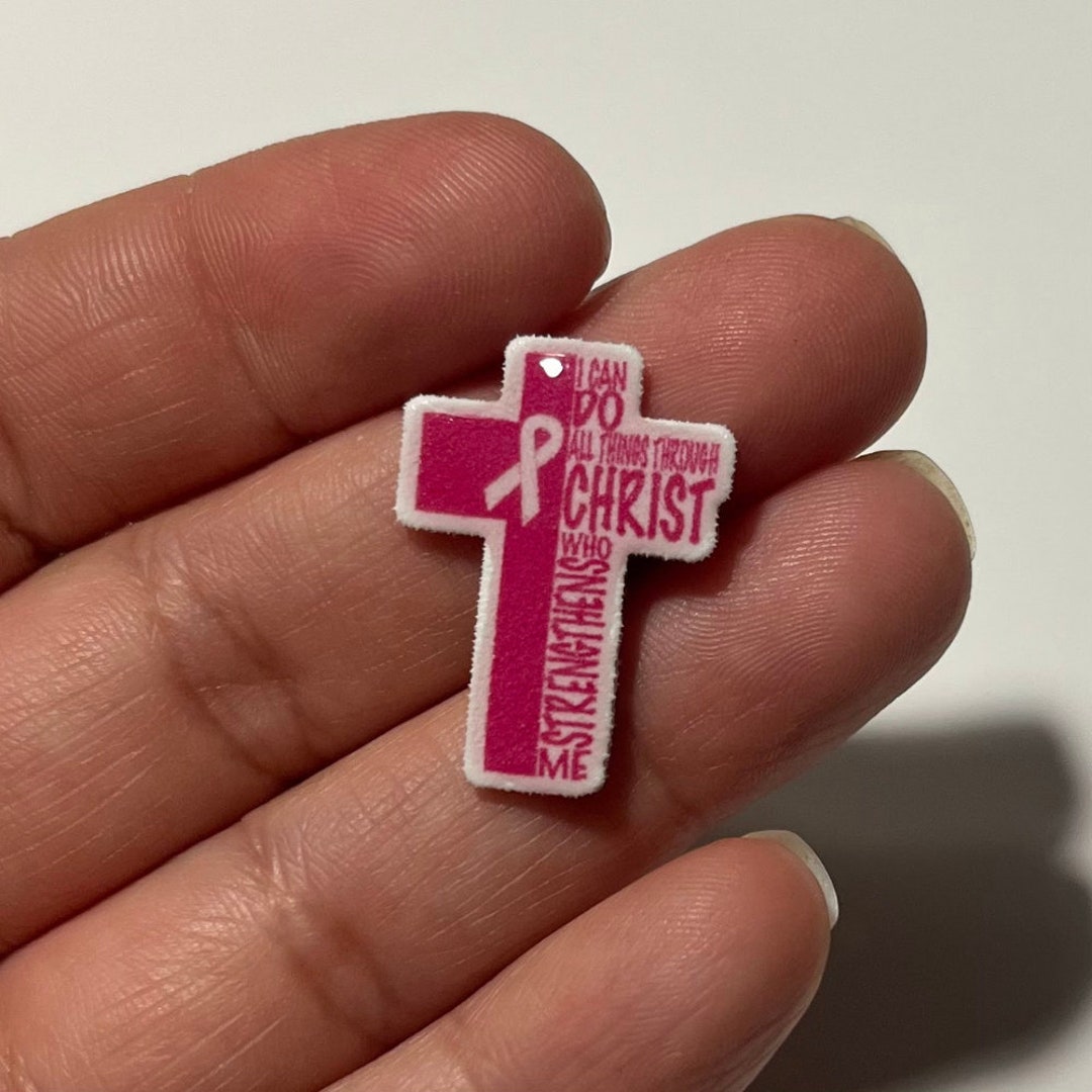 Breast Cancer Awareness, Cross, Survivor Croc Shoe Charm - Etsy