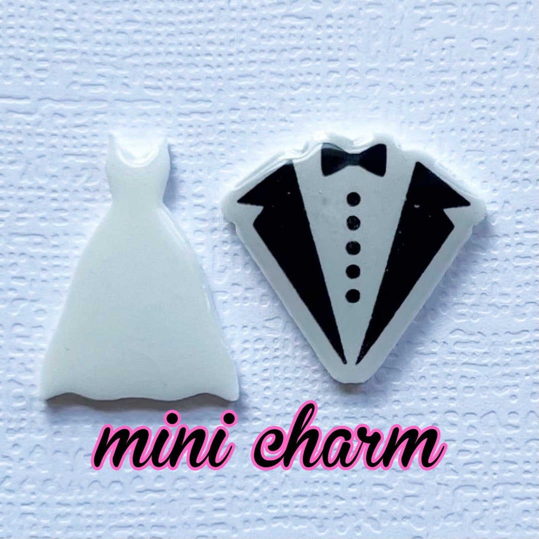 Mini Wedding Dress & or Groom Tux Croc Shoe Charms - Etsy