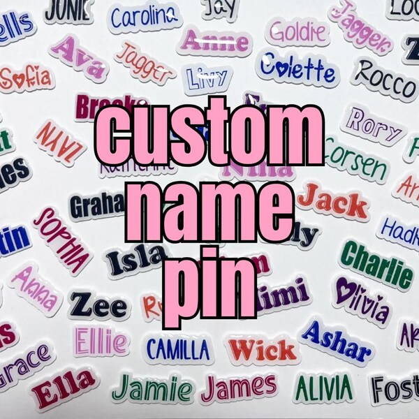 Name Pin - Etsy