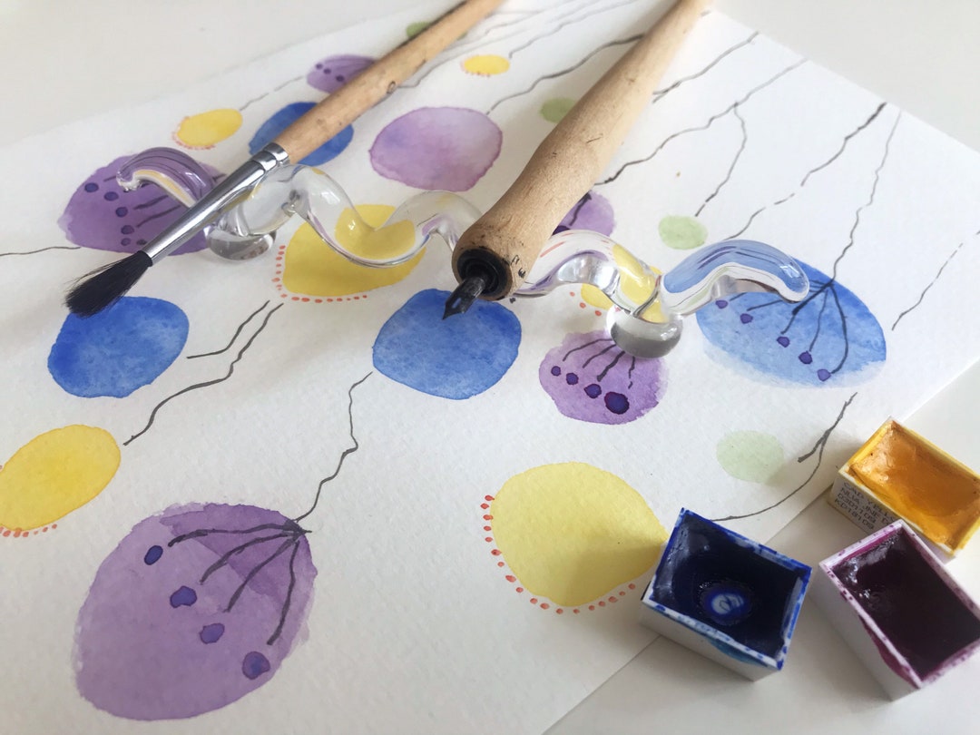 Watercolor Brush Rest, Paint Brush Holder, Calligraphy Supply, Gift for ...