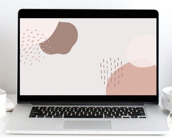 Boho Desktop Wallpaper Abstract Minimalist Computer/pc/macbook/laptop ...