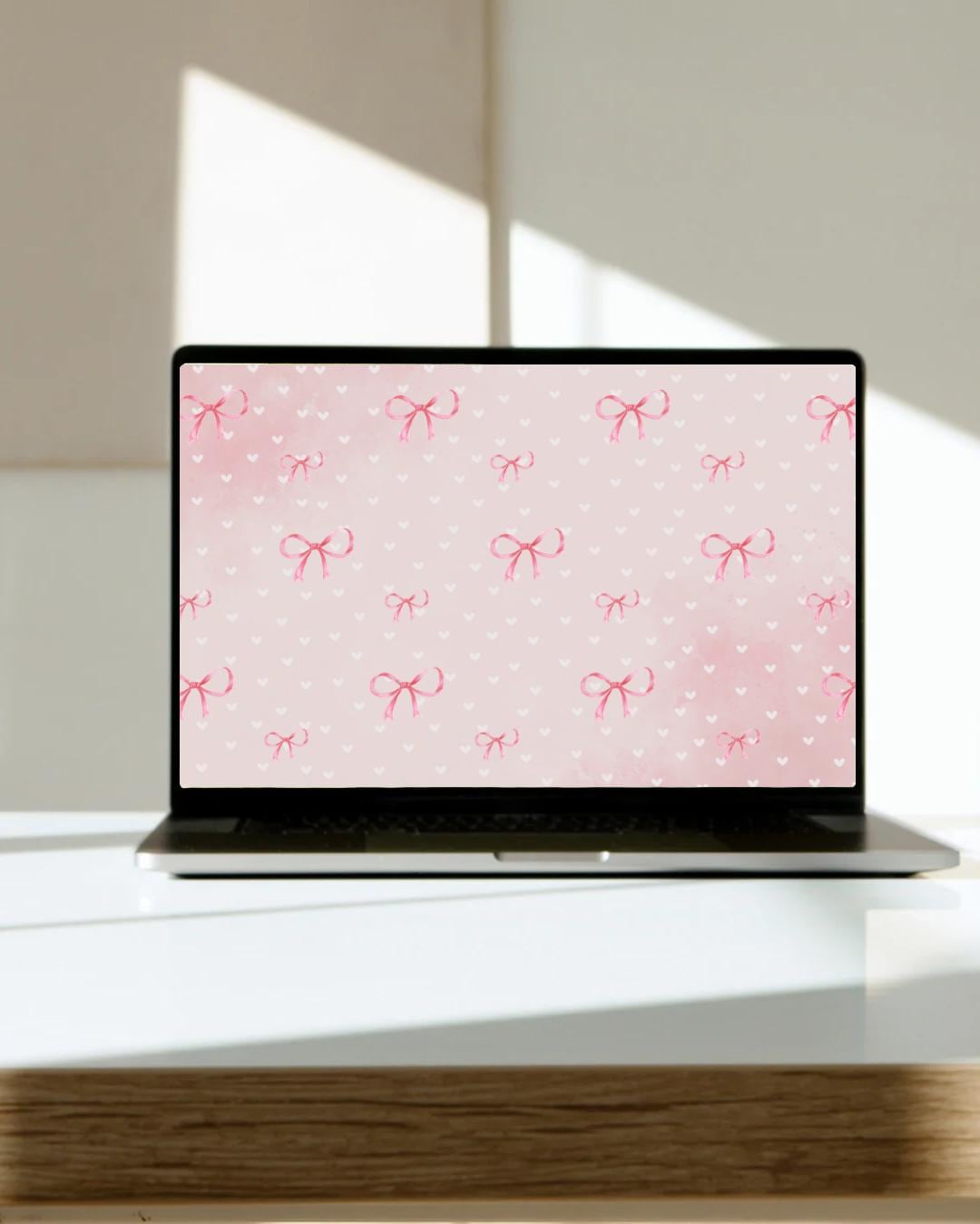 Bow Desktop Wallpaper - Coquette Cutie Computer/pc/macbook/laptop ...