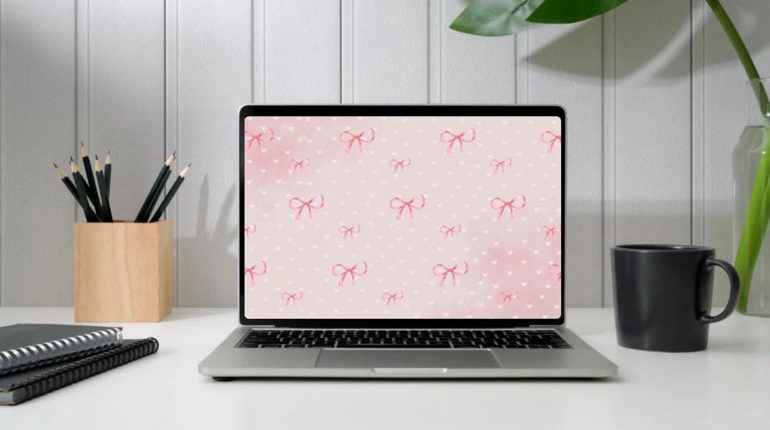Bow Desktop Wallpaper - Coquette Cutie Computer/pc/macbook/laptop ...