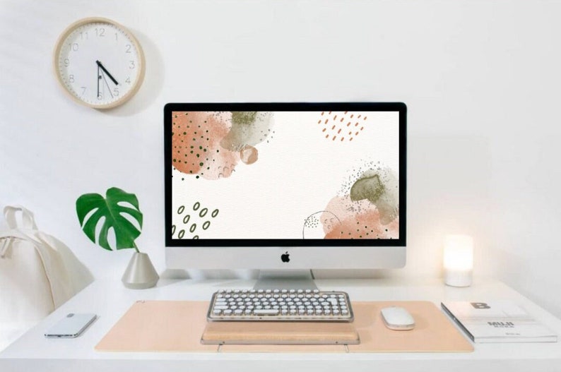 Boho Desktop Wallpaper Abstract Minimalist Computer/pc/macbook/laptop ...