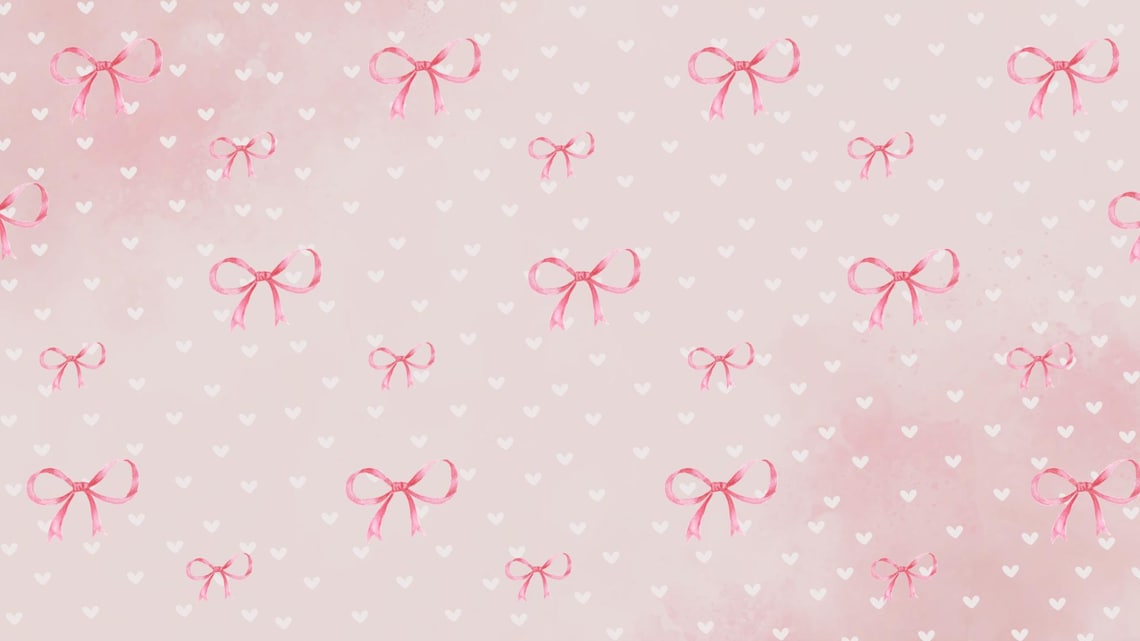 Bow Desktop Wallpaper - Coquette Cutie Computer/pc/macbook/laptop ...