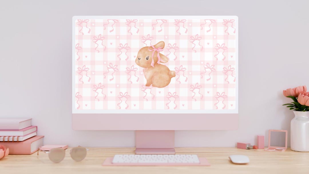 Bow Desktop Wallpaper - Coquette Cutie Computer/pc/macbook/laptop ...