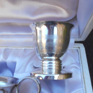 Vintage French Silver Plate Baby Christening Set | Etsy