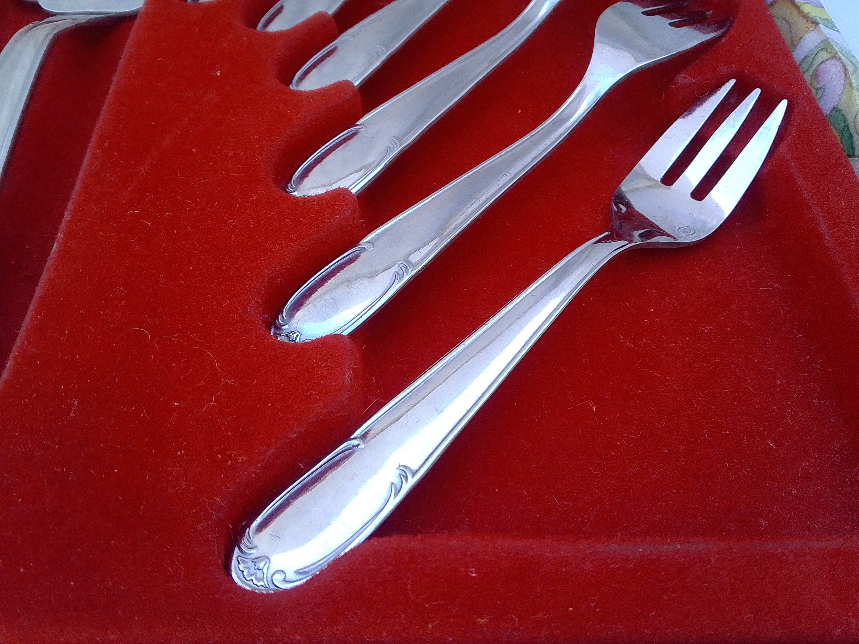 Vintage French Jean Couzon Gateaux/cake Set of 12 Forks and Serving ...