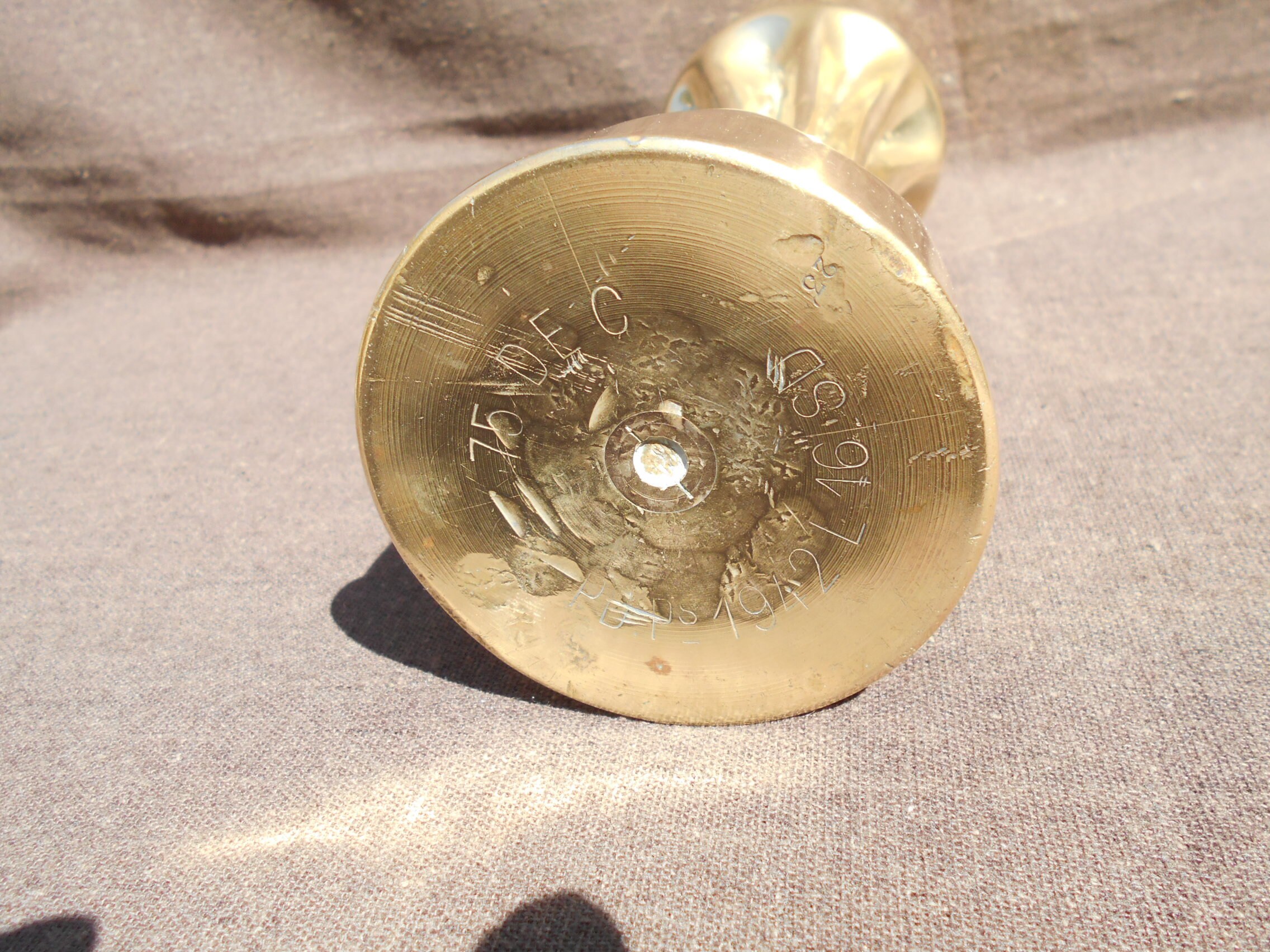 WW2 Trench Art Brass Vase Made From 75 DE C Artillery Shell - Etsy