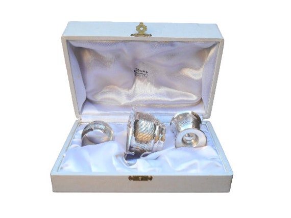 Vintage French Silver Plate Baby Christening Set - Etsy