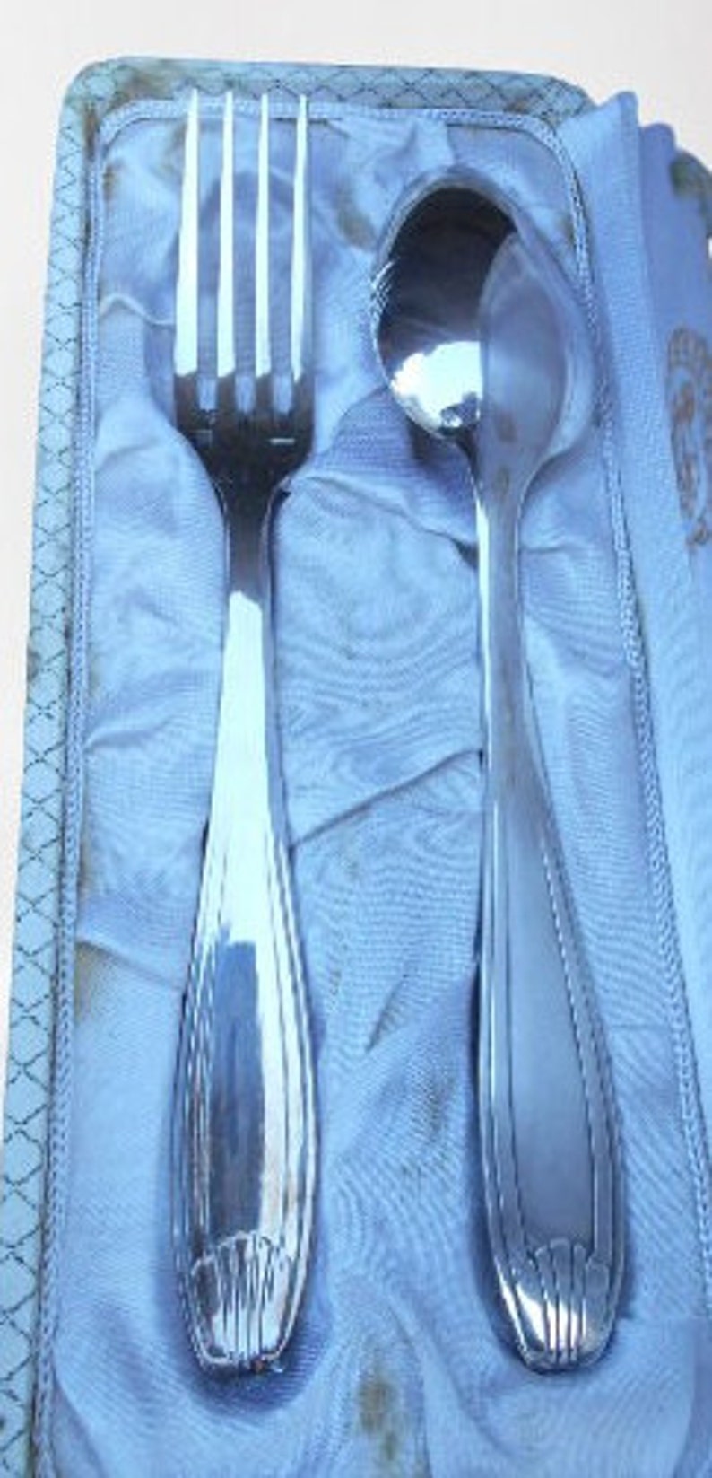 Vintage French Apollo Silver Plate Cutlery/christening Set Boxed - Etsy