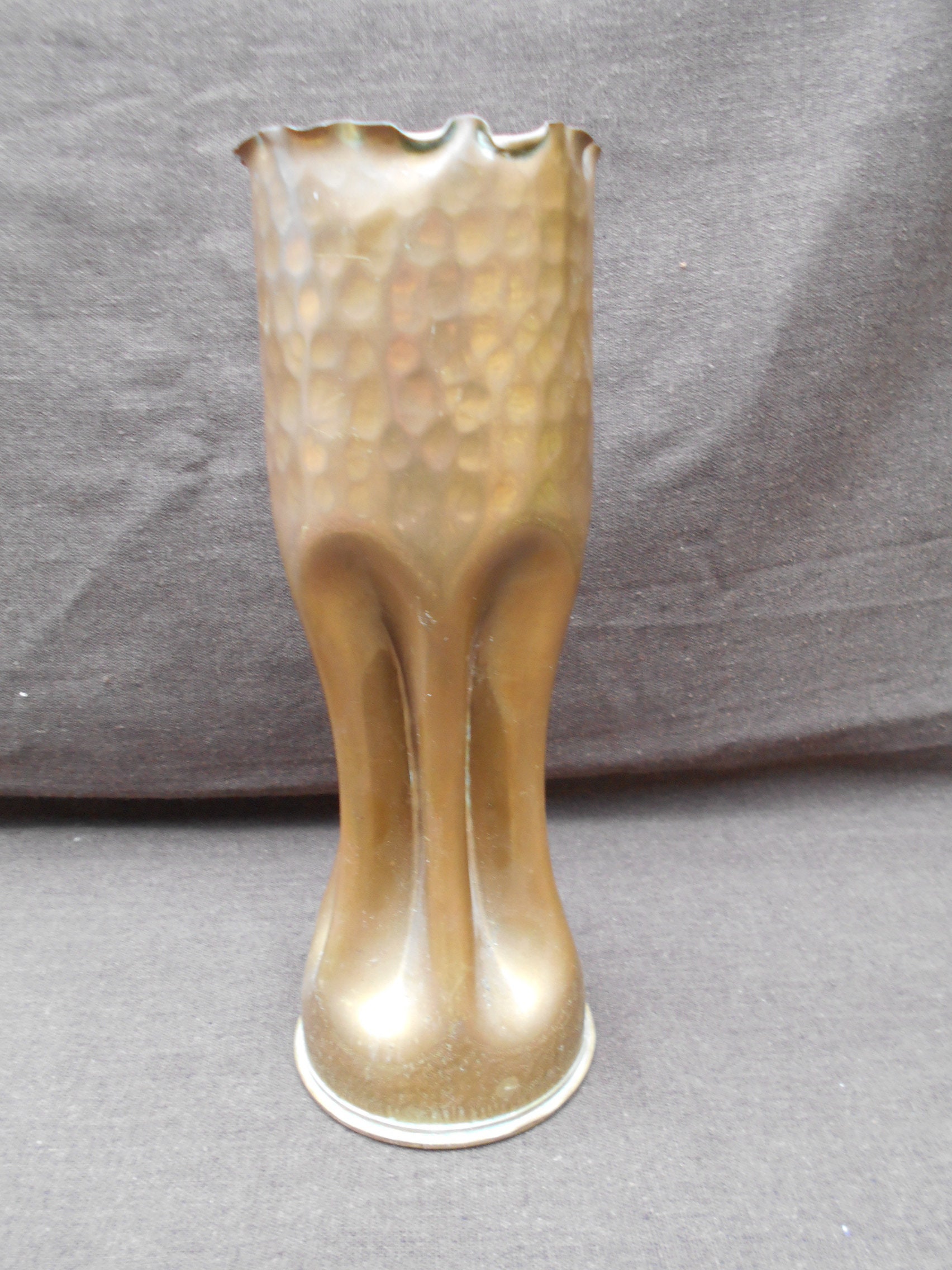 Memorabilia WW2 Trench Art Brass Vase Made from 25 PR II British ...