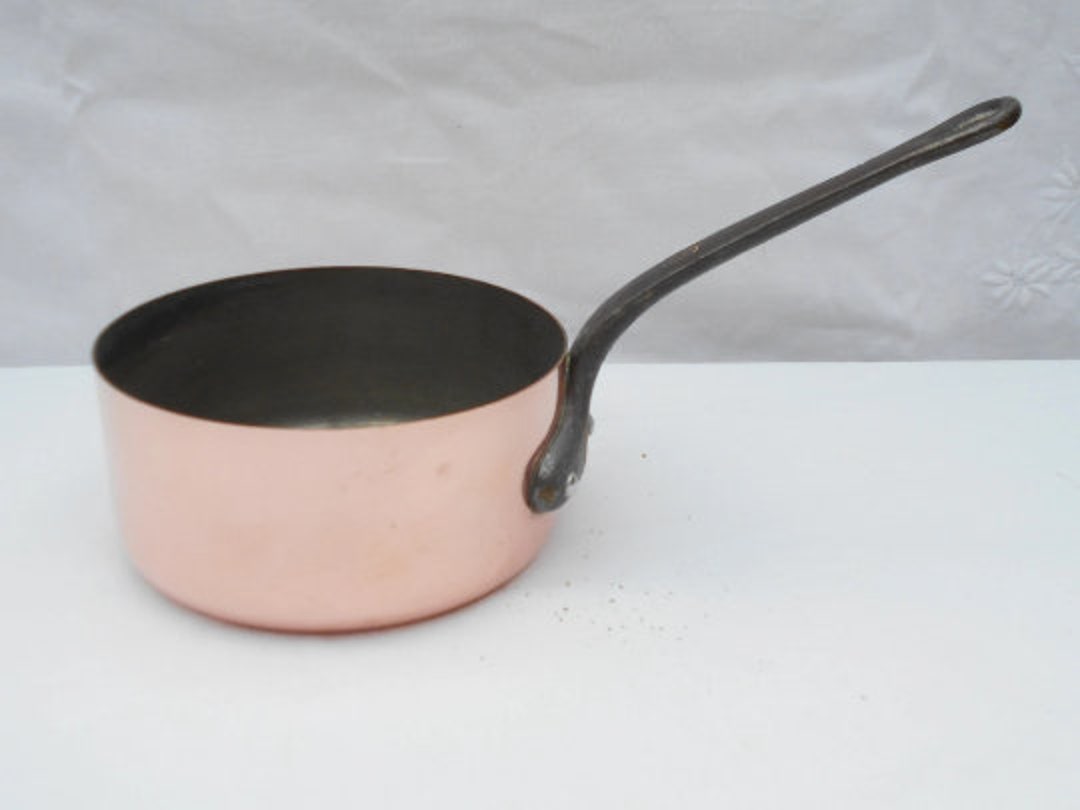 Vintage French Tin Lined Tupperware Copper Sauce Pan UNUSED in ...