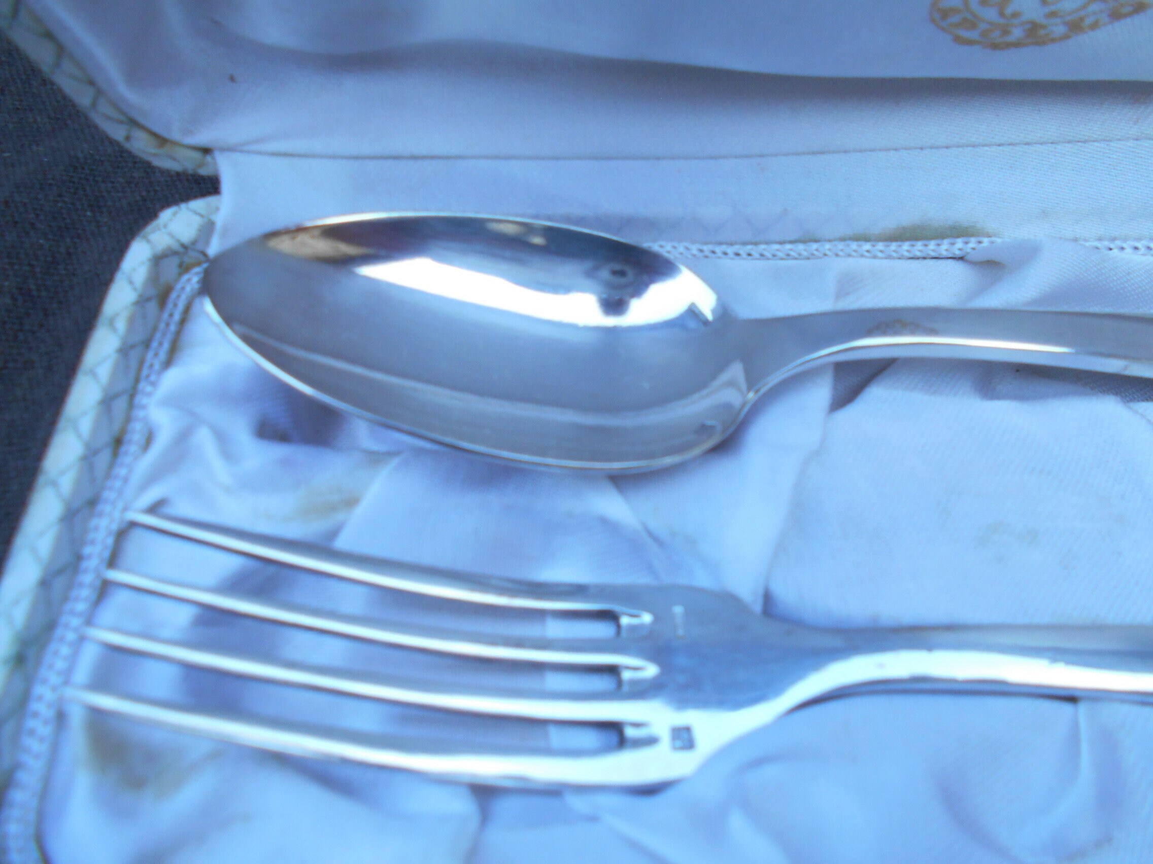 Vintage French Apollo Silver Plate Cutlery/christening Set Boxed - Etsy