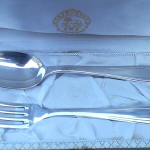 Vintage French Apollo Silver Plate Cutlery/christening Set Boxed - Etsy