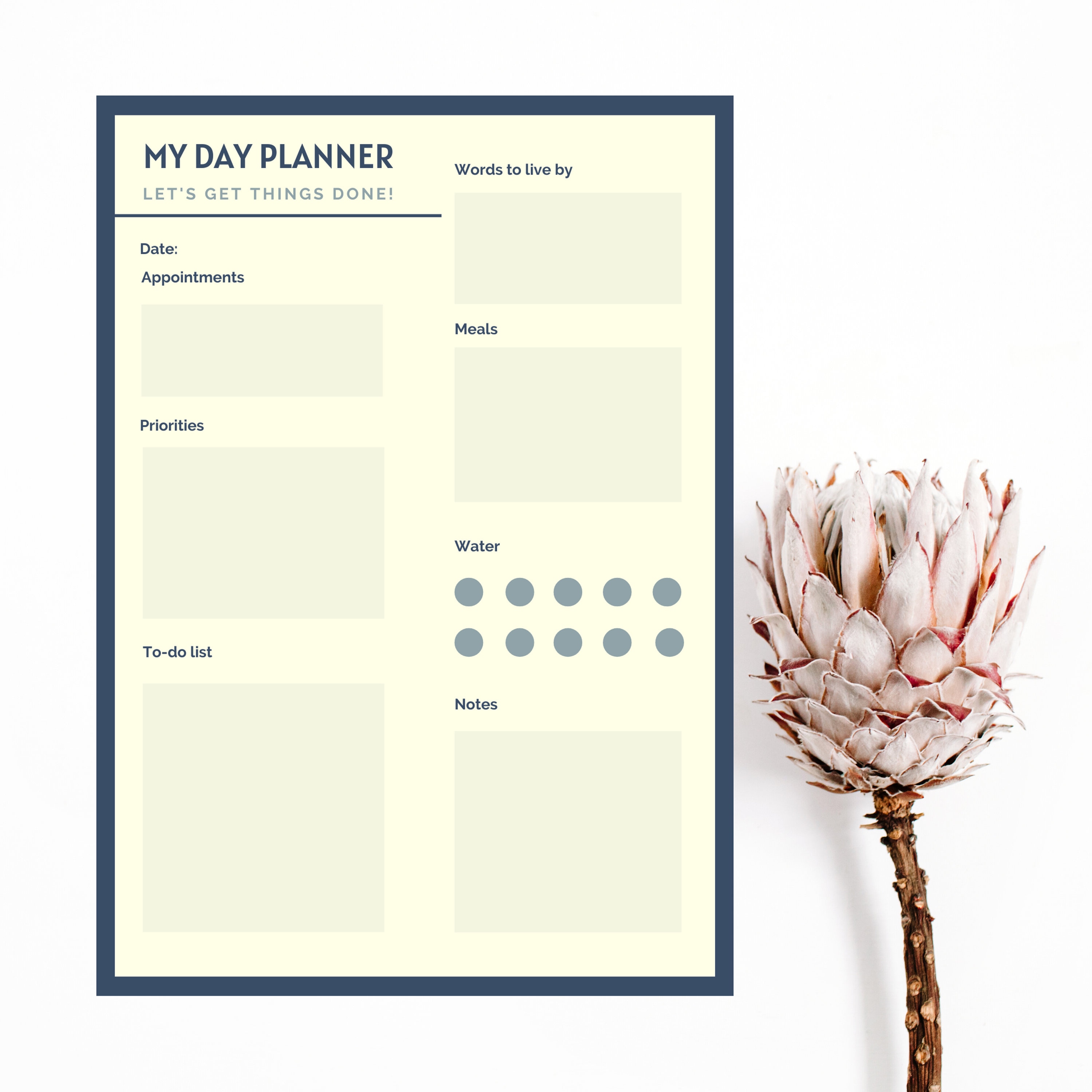 My Day Planner Printable Planner A4 PDF Planner Instant Download - Etsy
