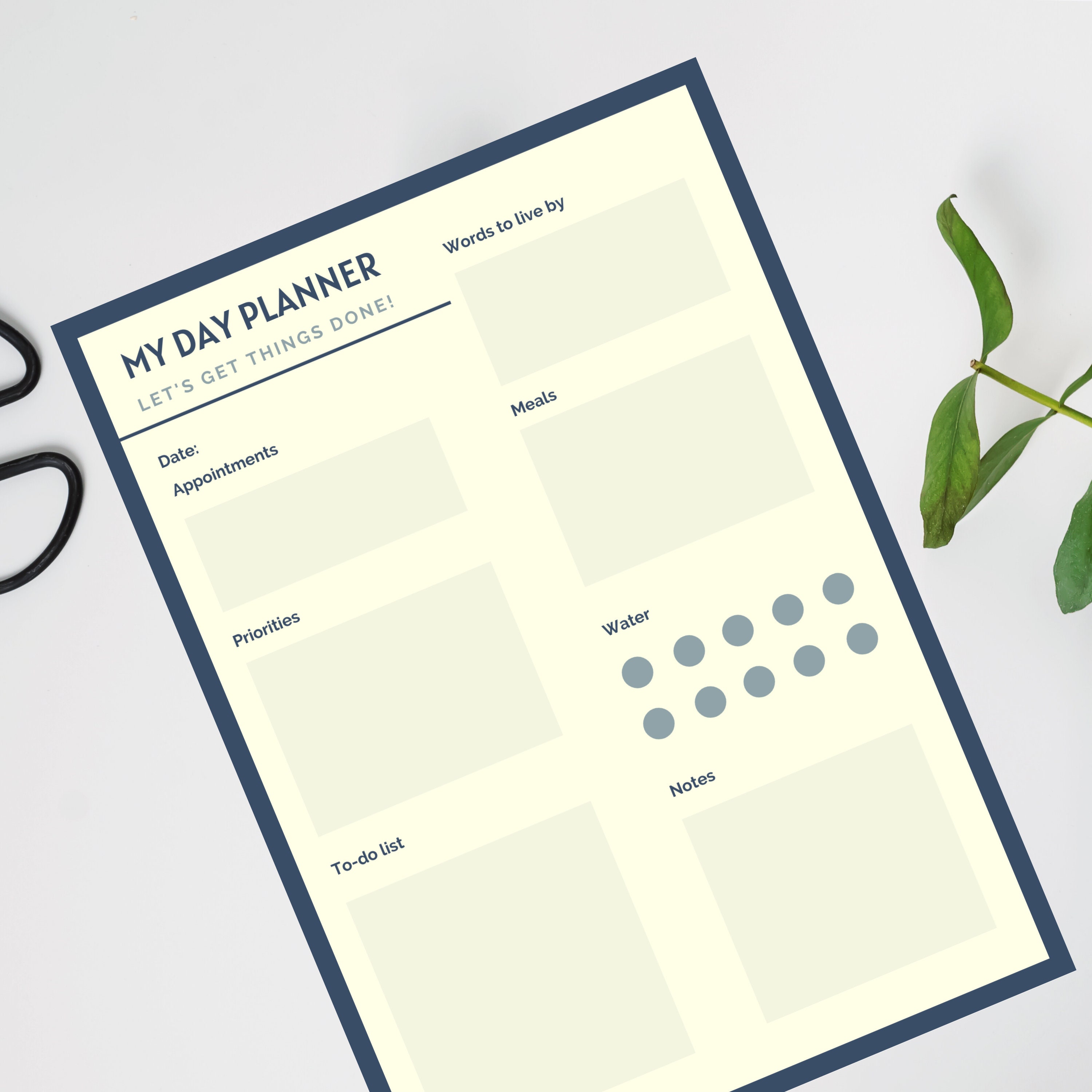 My Day Planner Printable Planner A4 PDF Planner Instant Download - Etsy