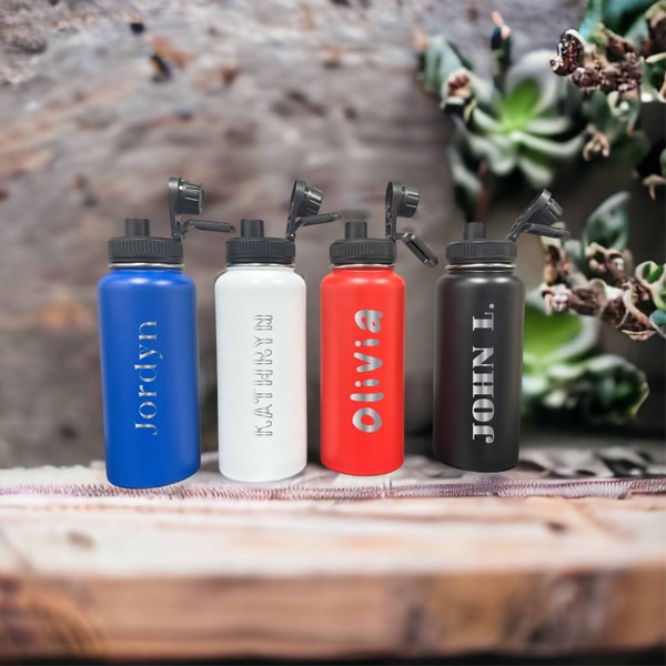 Custom Stainless Water Bottle - Etsy