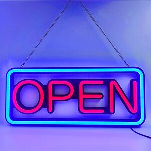 Open Close Sign Shop Open Business Led Lighting ,custom Neon Sign,diy ...