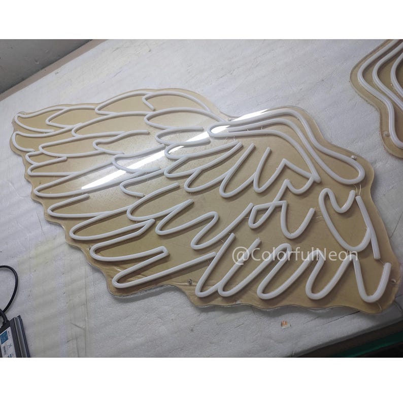 Angel Wings Custom, Angel Wings Neon Sign, Angel Neon Sign, Wings ...