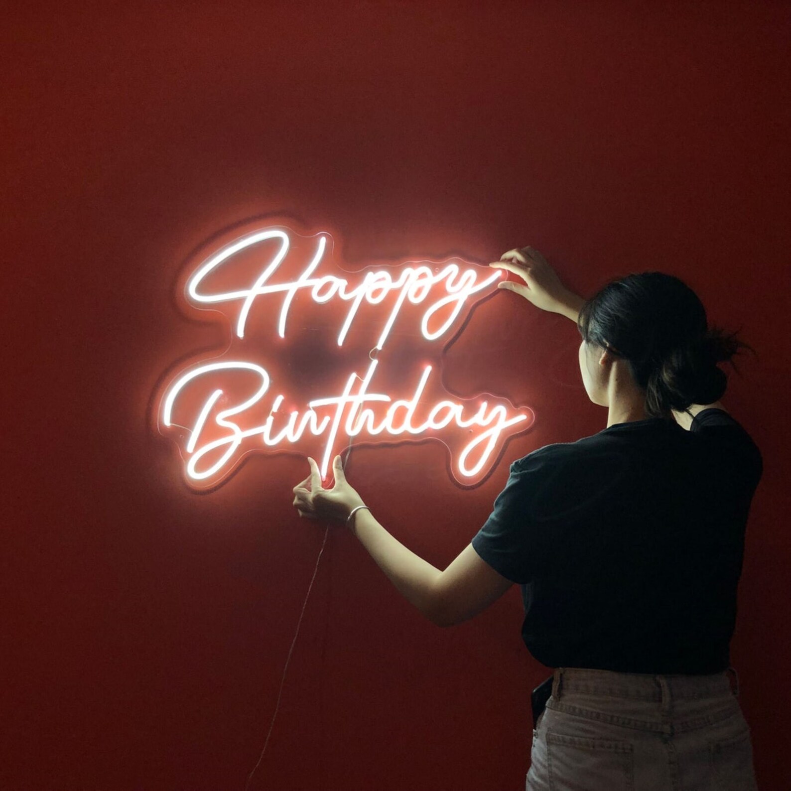 Happy Birthday Neon Sign Child's Birthday Party Decor | Etsy